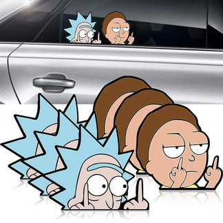 "Rick & Morty" Middle Finger Stickers – Beeaster
