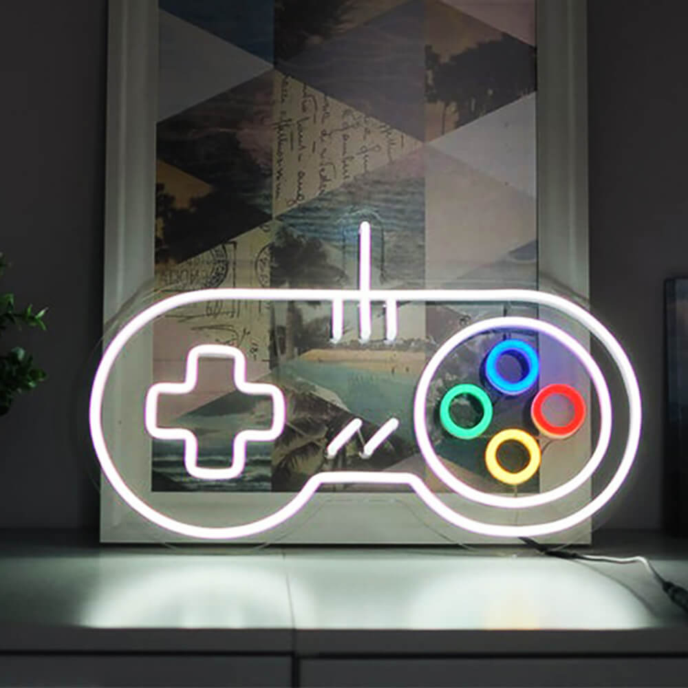RETRO CONTROLLER – LED Neon Sign (15.7”x 8.6”) – Beeaster