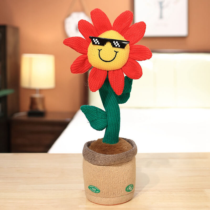 Dancing Sunflower - USB Rechargeable with Voice Recording, Bluetooth ...