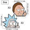"Rick & Morty" Middle Finger Stickers – Beeaster